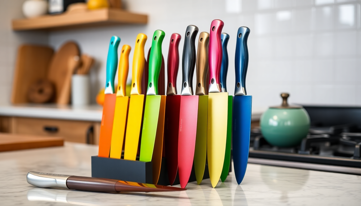 Why Every Culinary Enthusiast Needs a Rainbow Knife Set – SiliSlick®