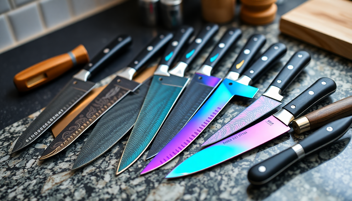 2025 Buying Guide: Stylish Damascus Knife Kits & Iridescent Cutlery ...