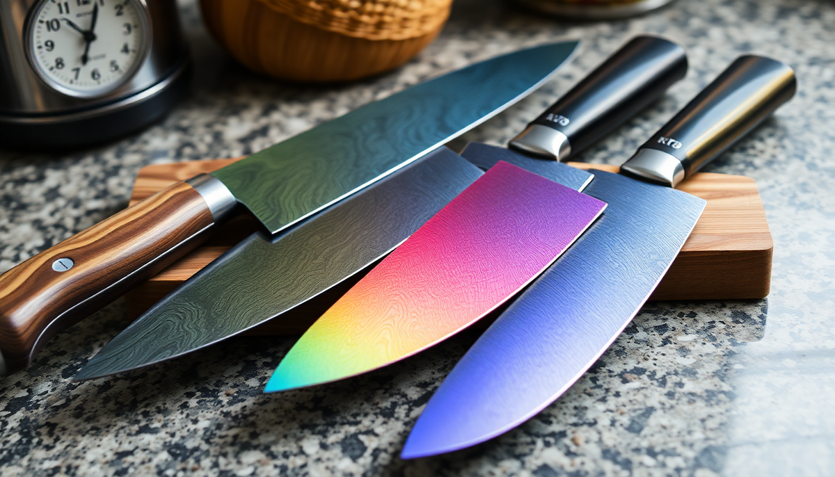 Top Damascus & Rainbow Kitchen Knife Sets for 2025 – SiliSlick®