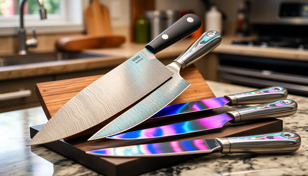2025 Kitchen Revolution: Unique Damascus Knife Kits & Iridescent ...