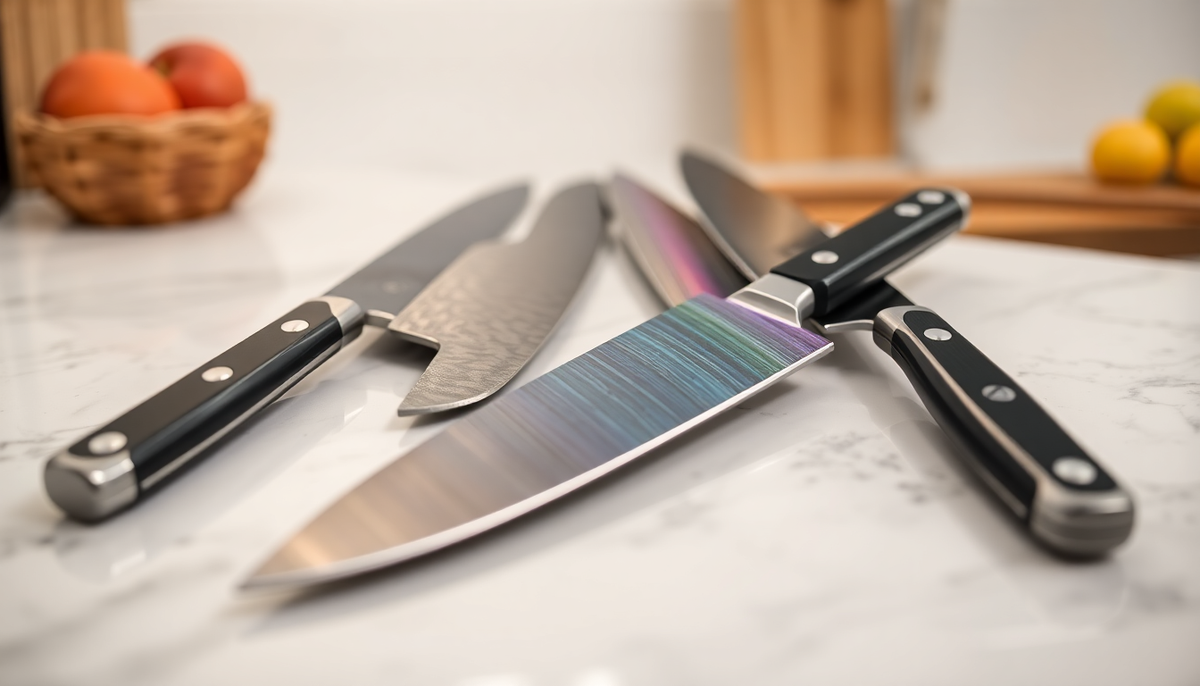 Protect Damascus, PVD & Rainbow Titanium Knife Finishes — Dishwashing ...
