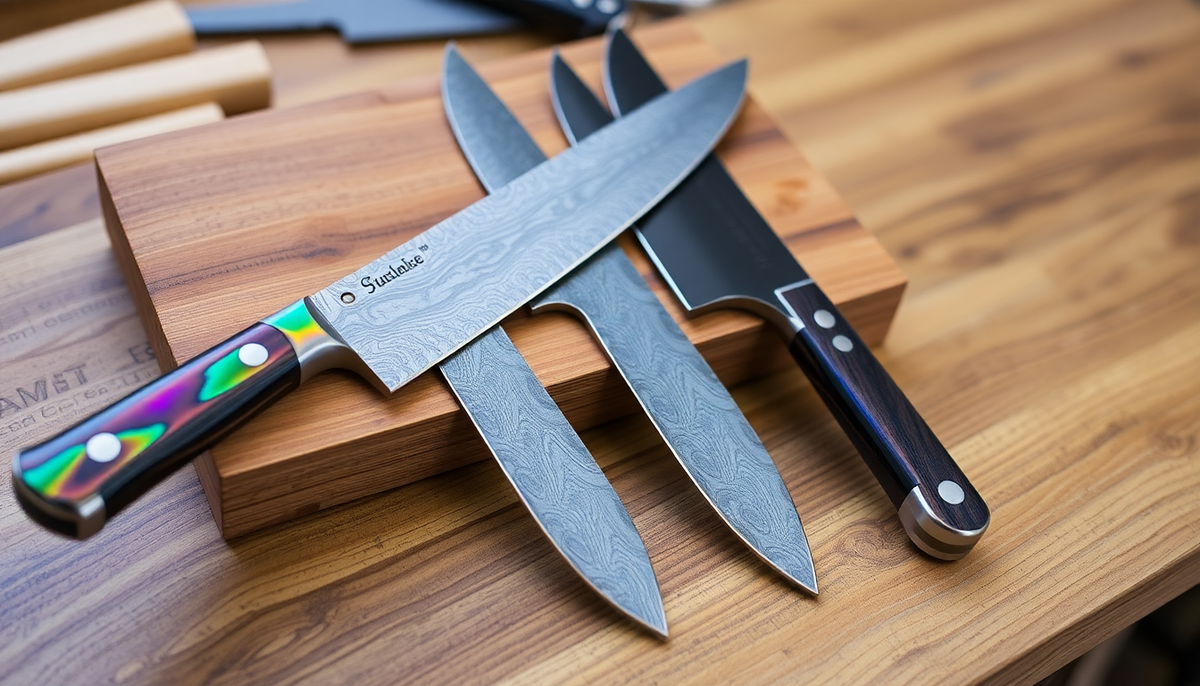2025 Guide to Iridescent & Damascus Knife Kits for Chefs – SiliSlick®