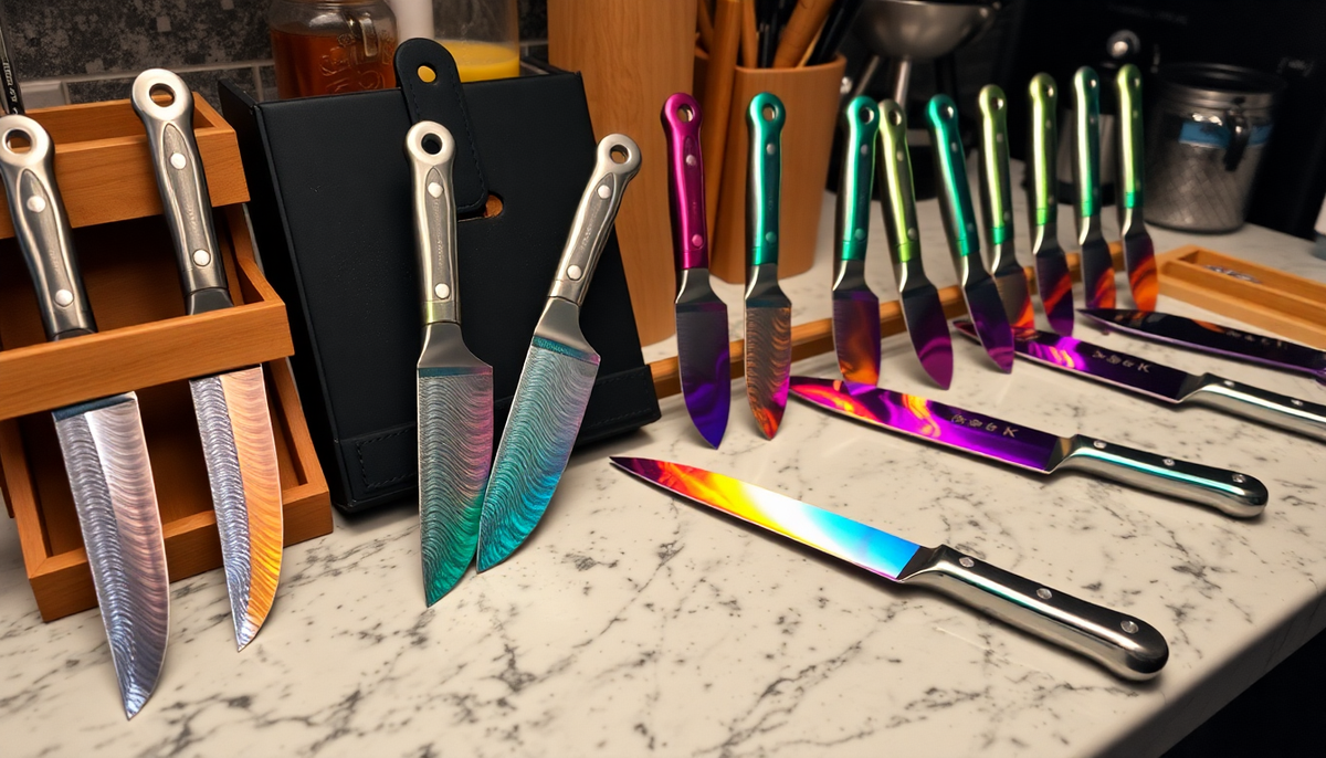 2025 Guide: Best Damascus Knife Kits & Iridescent Cutlery – SiliSlick®