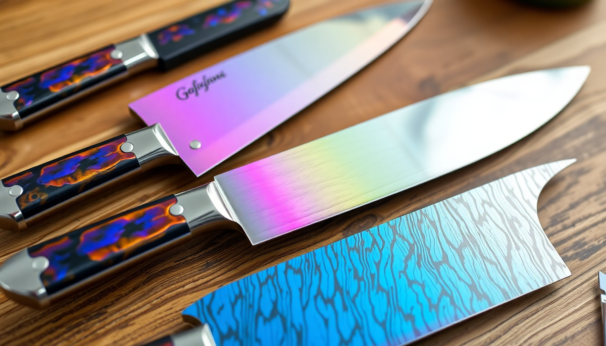 2025's Best Iridescent & Damascus Knife Kits for Your Kitchen – SiliSlick®