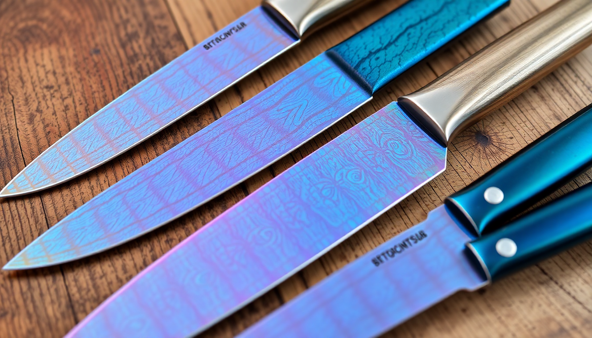 Ultimate Guide to Iridescent & Damascus Kitchen Knife Sets – SiliSlick®