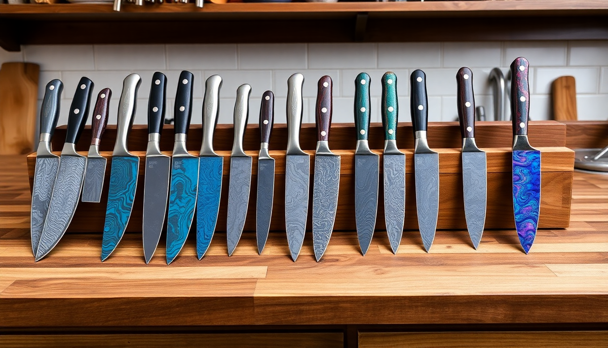 Top Damascus & Iridescent Knife Sets for Culinary Excellence 2025 ...