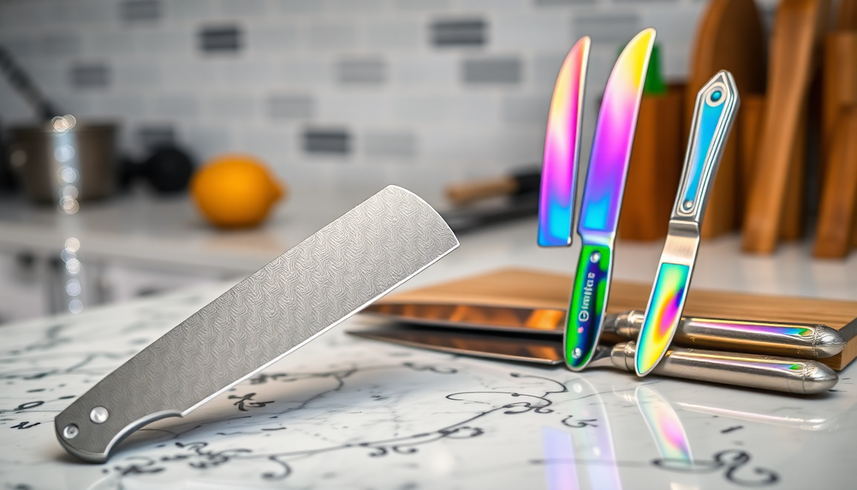 2025 Guide: Unique Damascus Knife Kits & Iridescent Cutlery – SiliSlick®