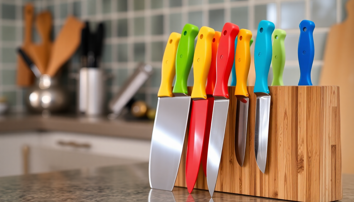 Top Rainbow & Iridescent Kitchen Knife Kits for Creative Cooking ...