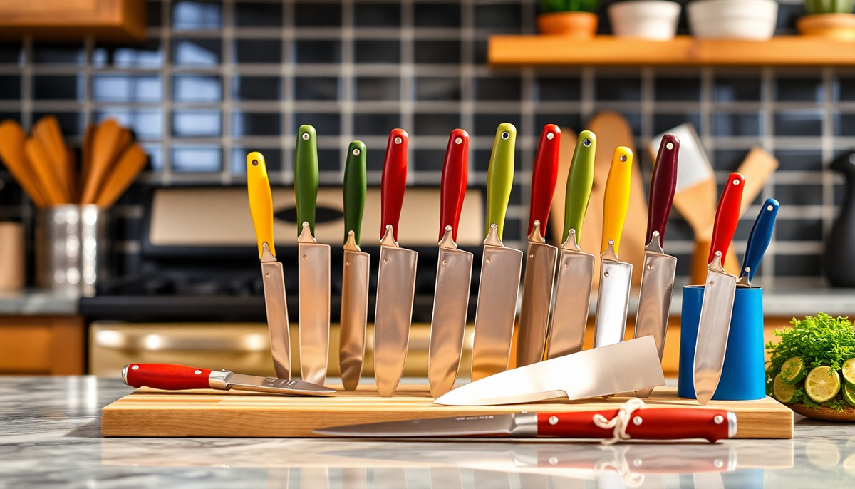 Transform Your Kitchen with Damascus & Iridescent Knife Sets – SiliSlick®