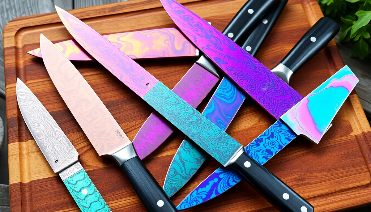2025's Best Damascus & Iridescent Knife Sets for Kitchen Enthusiasts ...