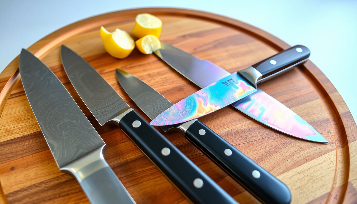 The Ultimate 2025 Guide to Damascus & Iridescent Knife Sets – SiliSlick®