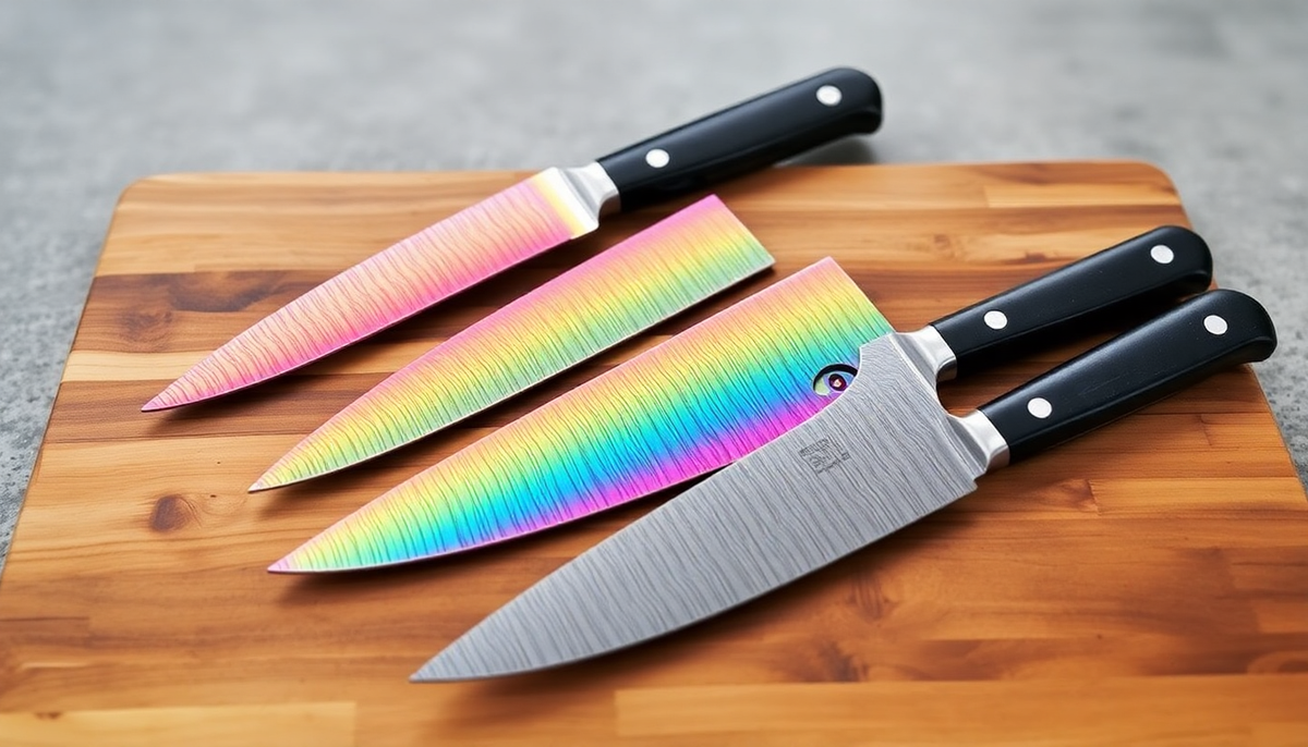 Top Rainbow & Damascus Knife Sets for Home Chefs – SiliSlick®