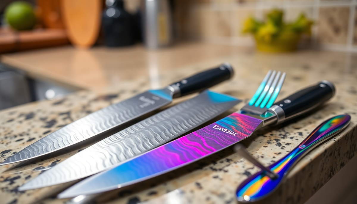 2025 Kitchen Revolution: Unique Damascus Knife Kits & Iridescent ...