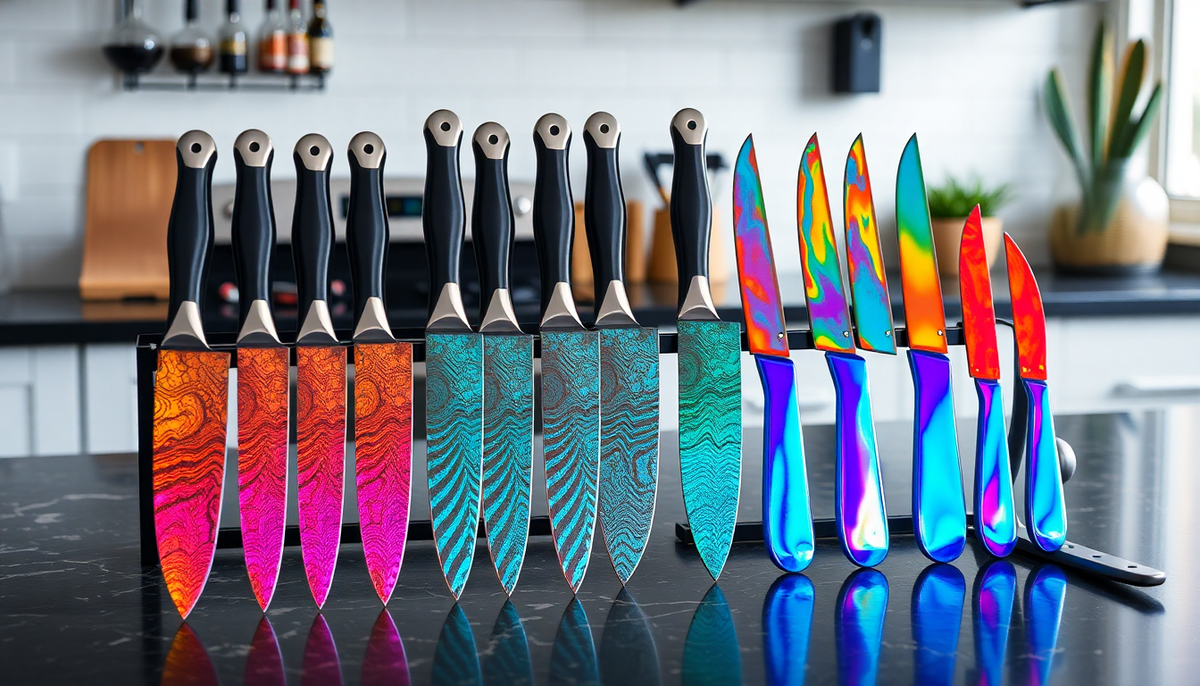 2025 Guide to Damascus Knife Kits & Iridescent Cutlery – SiliSlick®