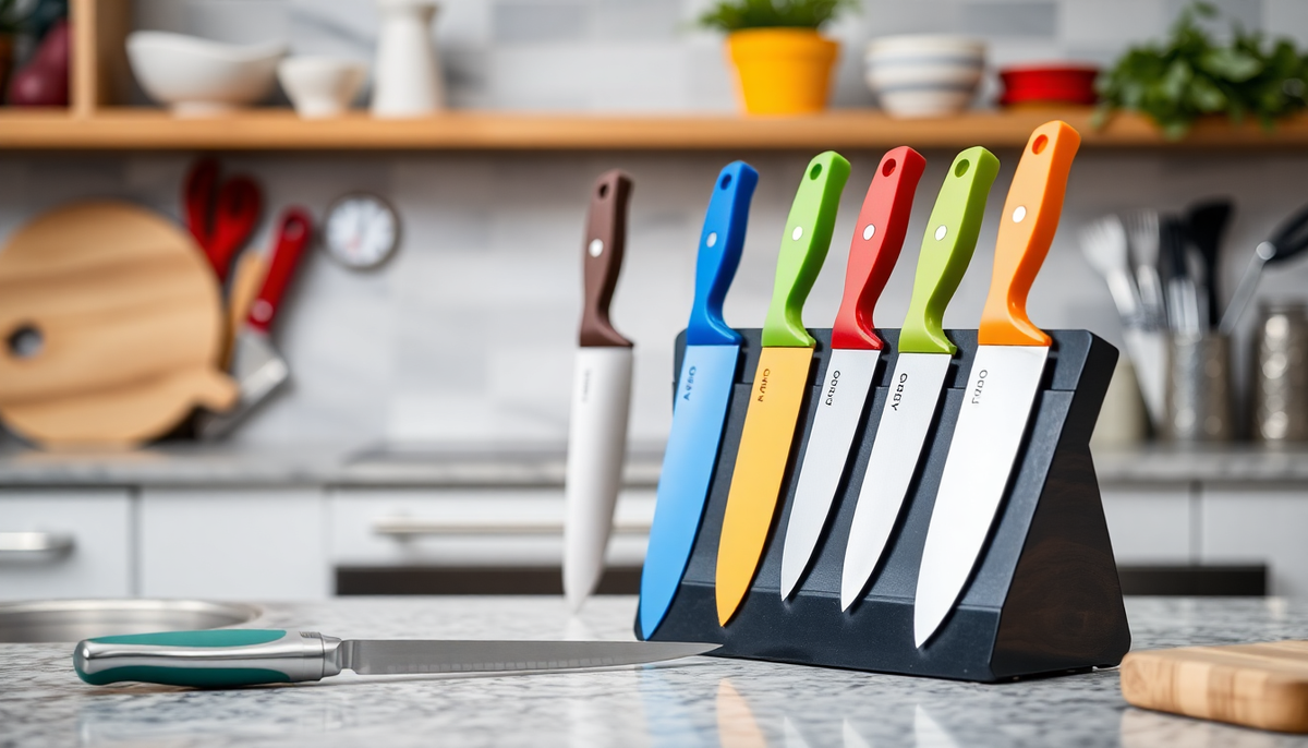 Colorful Kitchen Knife Kits: Iridescent, Damascus & Rainbow Options for ...