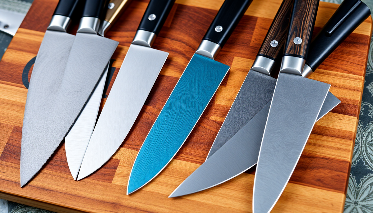Top Iridescent & Damascus Steel Knife Kits for Every Chef – SiliSlick®