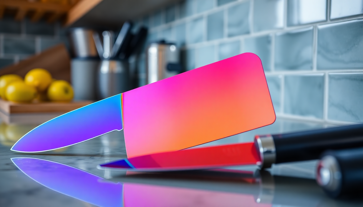 Top Iridescent & Rainbow Knife Kits for Modern Kitchens 2023 – SiliSlick®