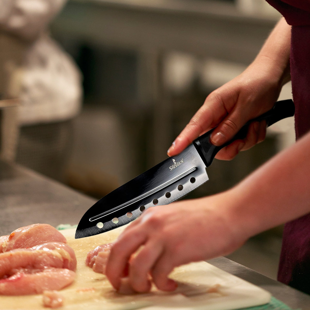 SiliSlick® Iridescent Knife Set: Shimmering Elegance for Your Kitchen
