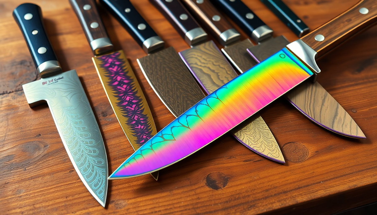 Explore the Best Damascus & Iridescent Knife Sets for Chefs – SiliSlick®