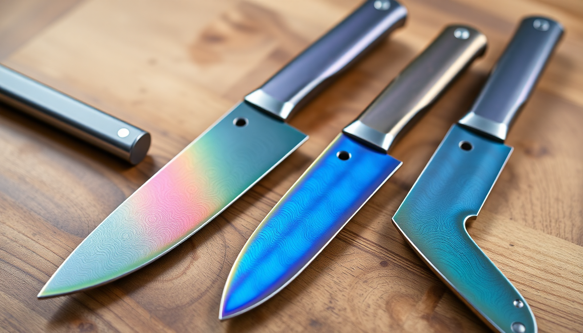 Elevate Your Cooking with Iridescent Damascus Knife Sets – SiliSlick®