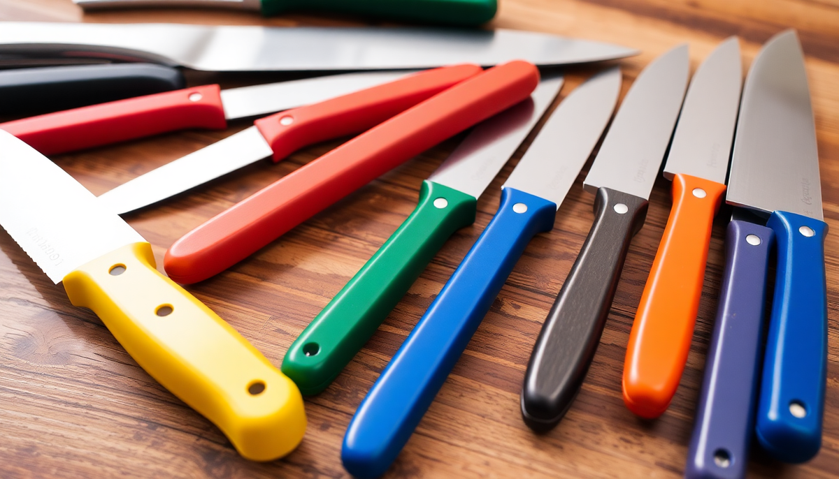 Discover Vibrant Knife Sets: Rainbow, Iridescent & Damascus – SiliSlick®