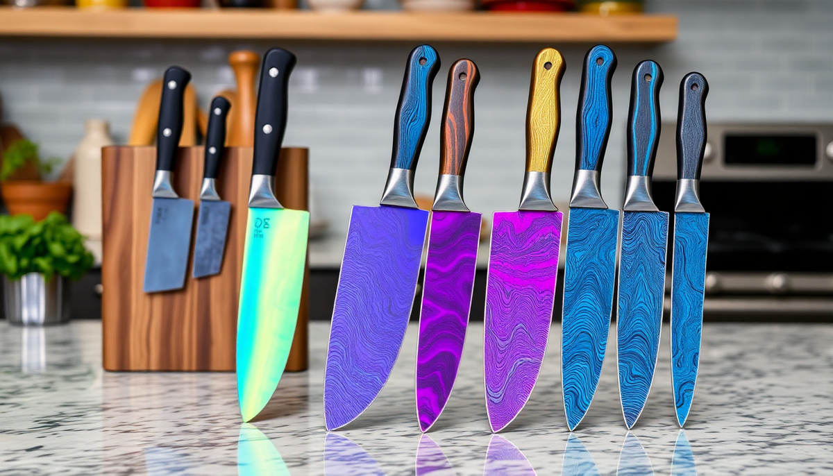 2025's Best Iridescent & Damascus Knife Kits for Your Kitchen – SiliSlick®