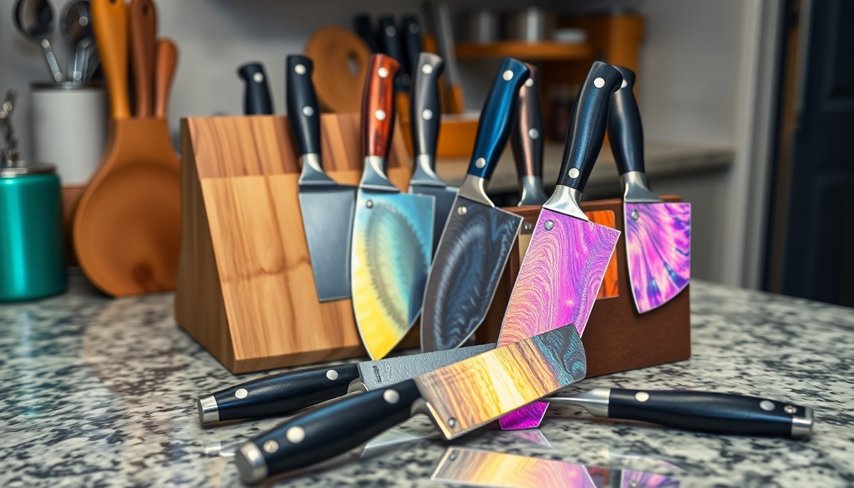 2025's Top Damascus & Iridescent Knife Kits for Culinary Excellence ...