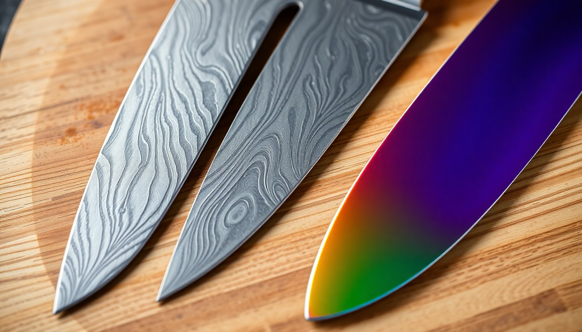 Damascus Steel & Iridescent Knives: Elevate Your Culinary Artistry ...