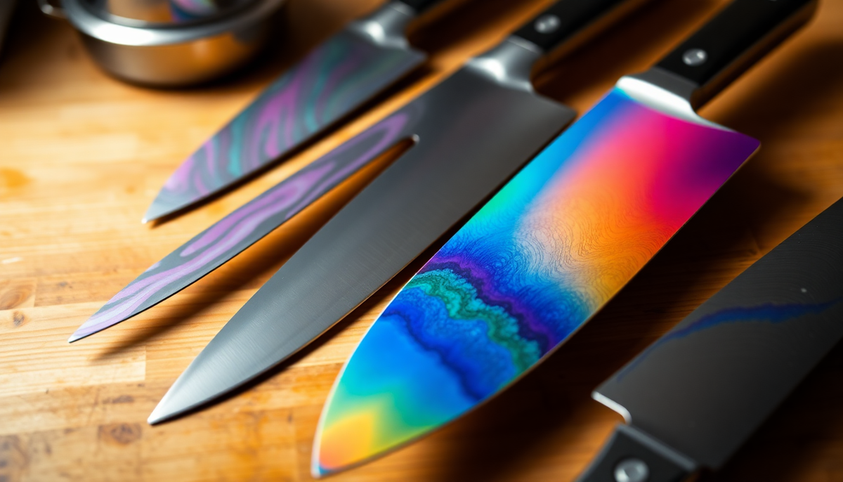 Top Iridescent & Damascus Knife Kits for Every Chef – SiliSlick®