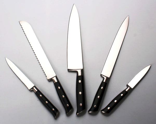 Full Tang, Stainless Steel 5-Piece Knife Set for Precision & Durability ...